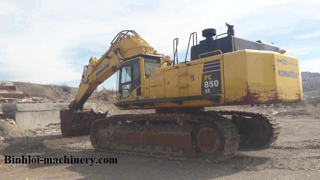 Máy đào bánh xích Komatsu PC850-8EO nhập khẩu